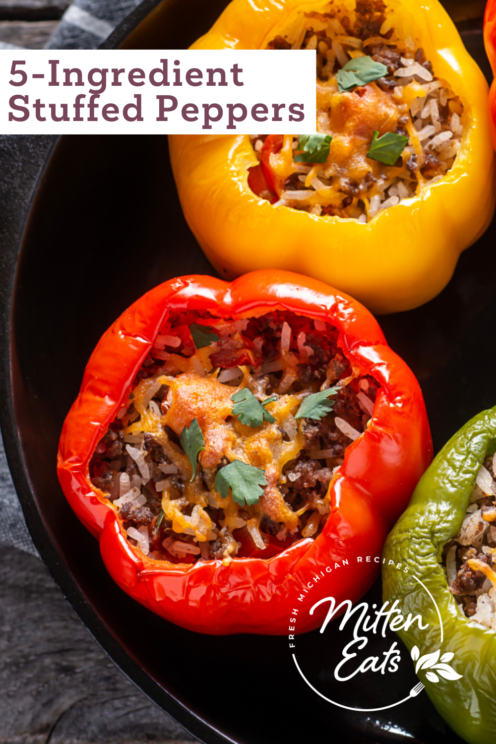 5-Ingredient Stuffed Peppers - Mitten Eats