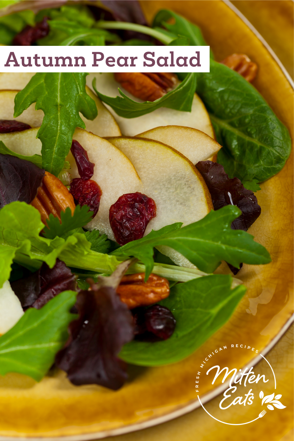 Autumn Pear Salad - Mitten Eats