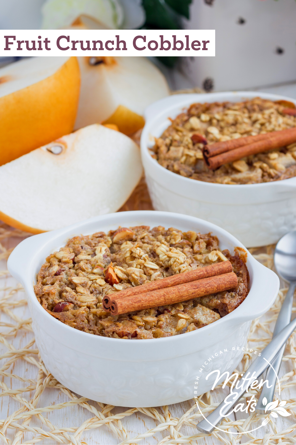 Fruit Crunch Cobbler - Mitten Eats