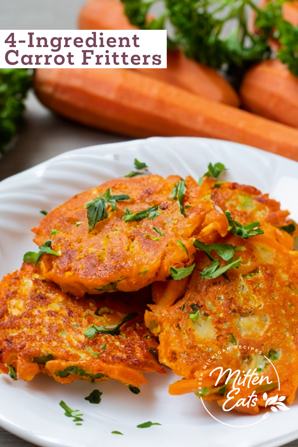 4-Ingredient Carrot Fritters - Mitten Eats