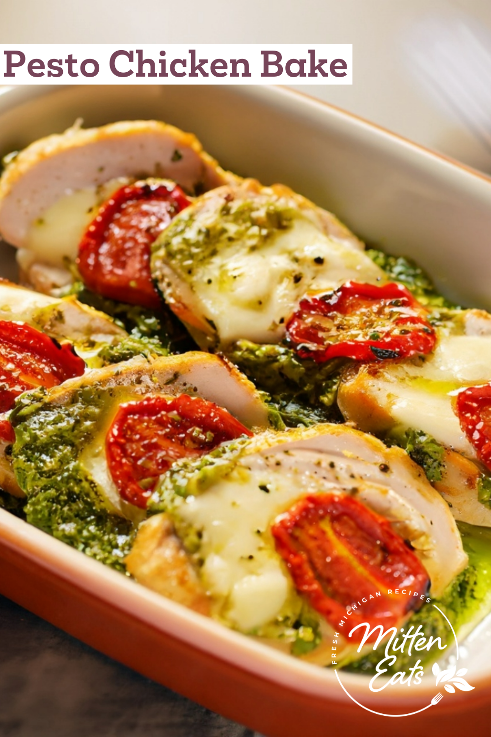 Pesto Chicken Bake - Mitten Eats