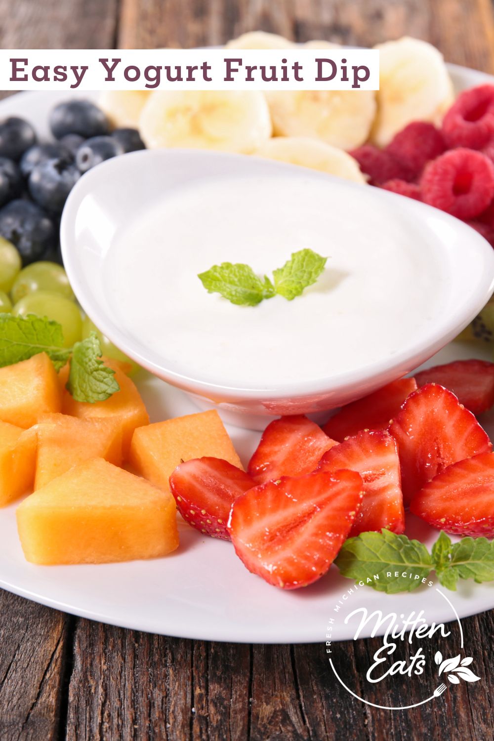 Easy Yogurt Fruit Dip - Mitten Eats