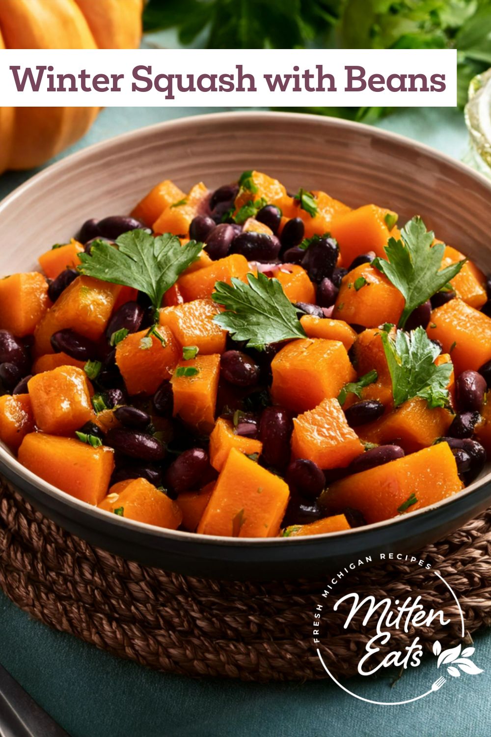 Winter Squash with Beans - Mitten Eats